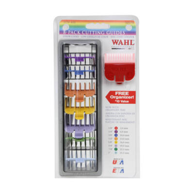 Wahl Colour Attachments Guides 8pk - Precision Cutting Combs for Wahl ...