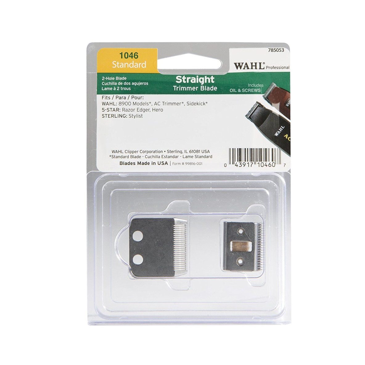 WAHL Professional Straight 2-Hole Trimmer Blade | Red One Australia