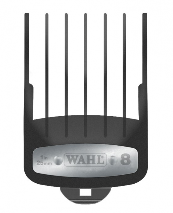 Wahl #8 Clipper Guard 25mm - Professional Barber Attachment Comb - Red ...
