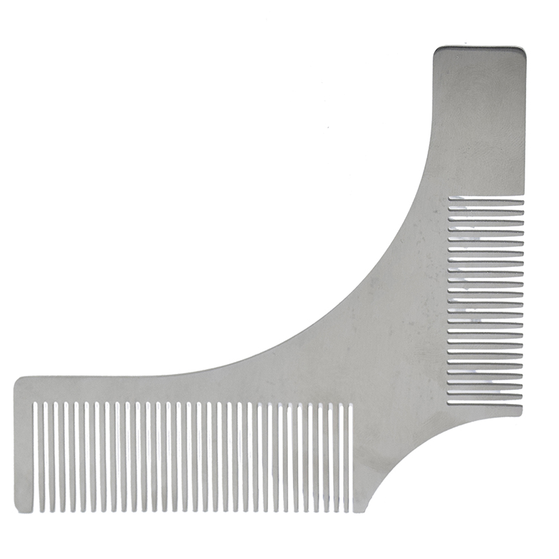 Beard Shaping Tool & Comb Metal (Grey) | Red One Australia
