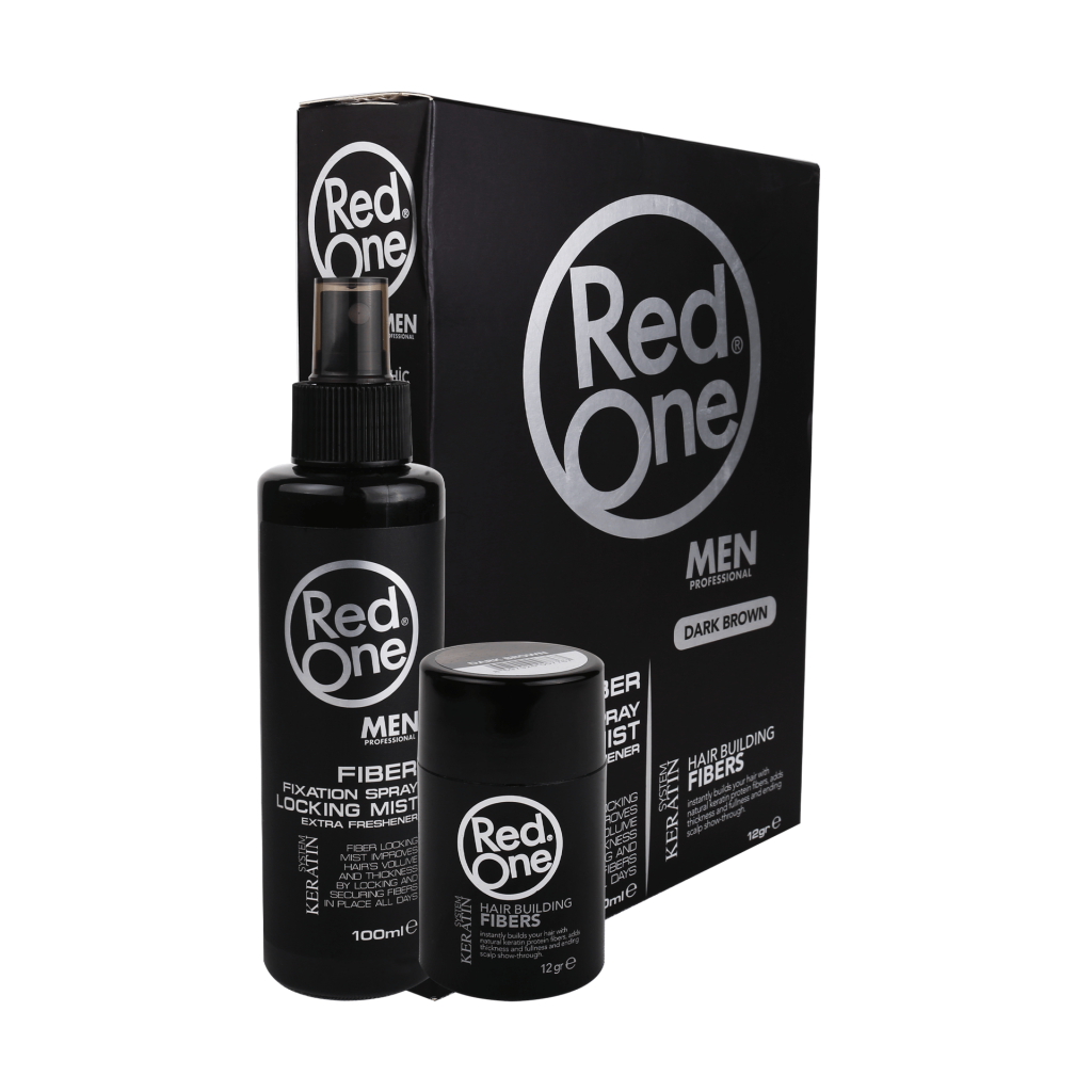 RedOne Dark Brown Hair Fiber Set 12 gr + 100 ml Spray | Red One Australia