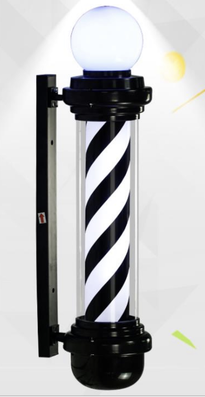 Barber Pole Black & White 80 CM – Indoor & Outdoor Use | Red One Australia