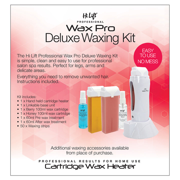 Hi Lift Wax Pro Deluxe Hand Held Waxing Kit | Red One Australia