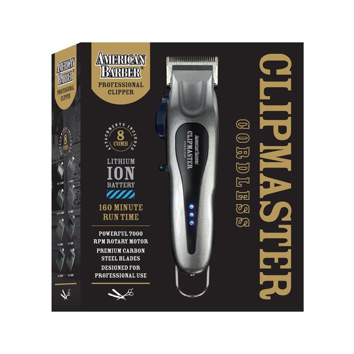 American Barber ClipMaster Cordless Clipper (Silver) | Red One Australia