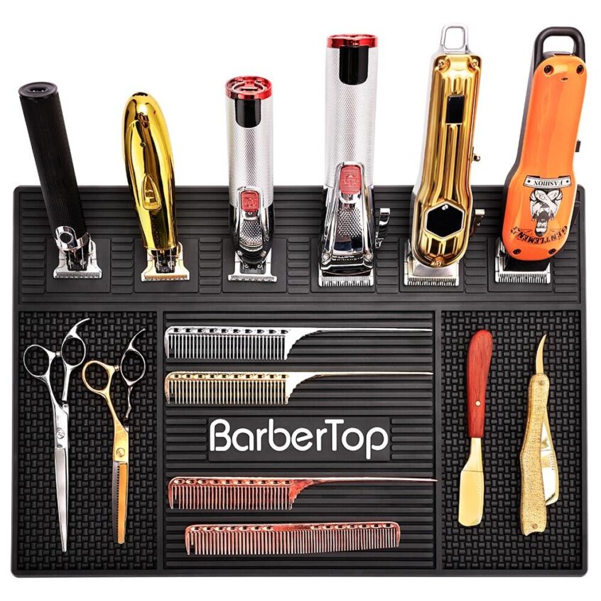 BarberTop Magnetic Barber Tool Mat 6 Tool | Red One Australia